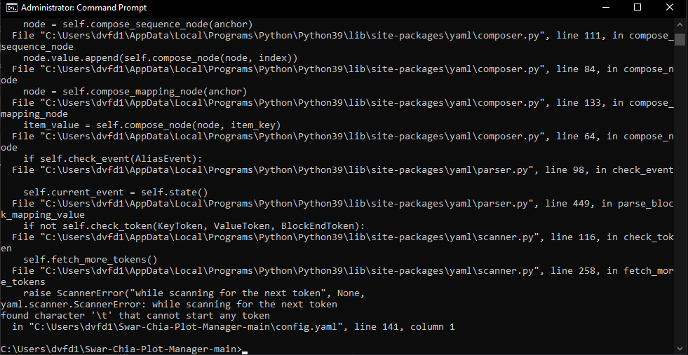 Can anyone point me in the right direction? · swar Swar-Chia-Plot-Manager · Discussion #431 · GitHub