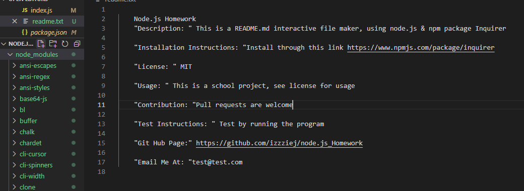 GitHub - izzziej/node.js_Homework: Week 9 Node Project