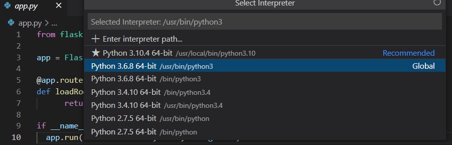 unable to select virtual environment · Issue #18986 · microsoft/vscode ...