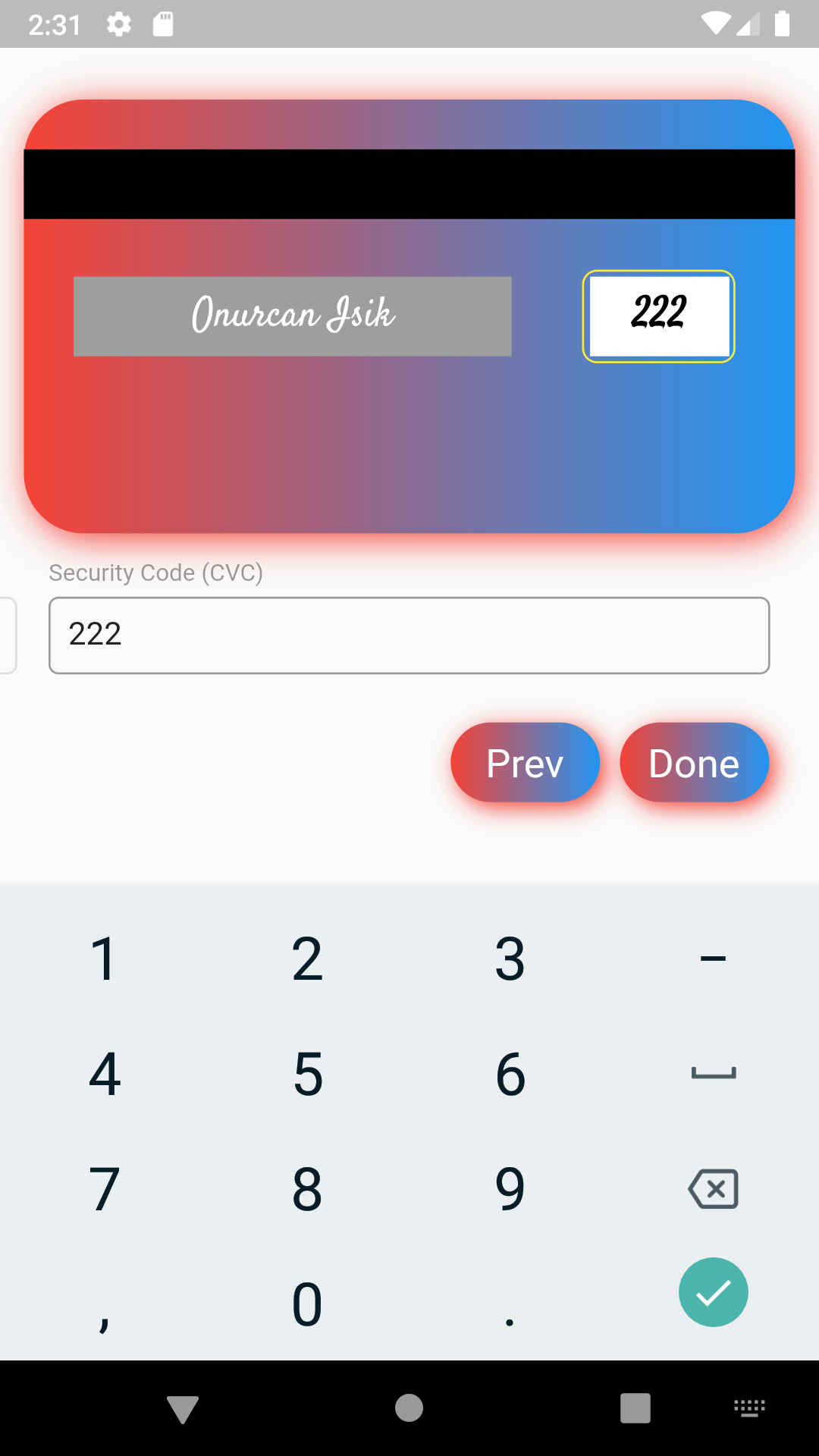 GitHub - onurcanIsik/Credit-Card-Form