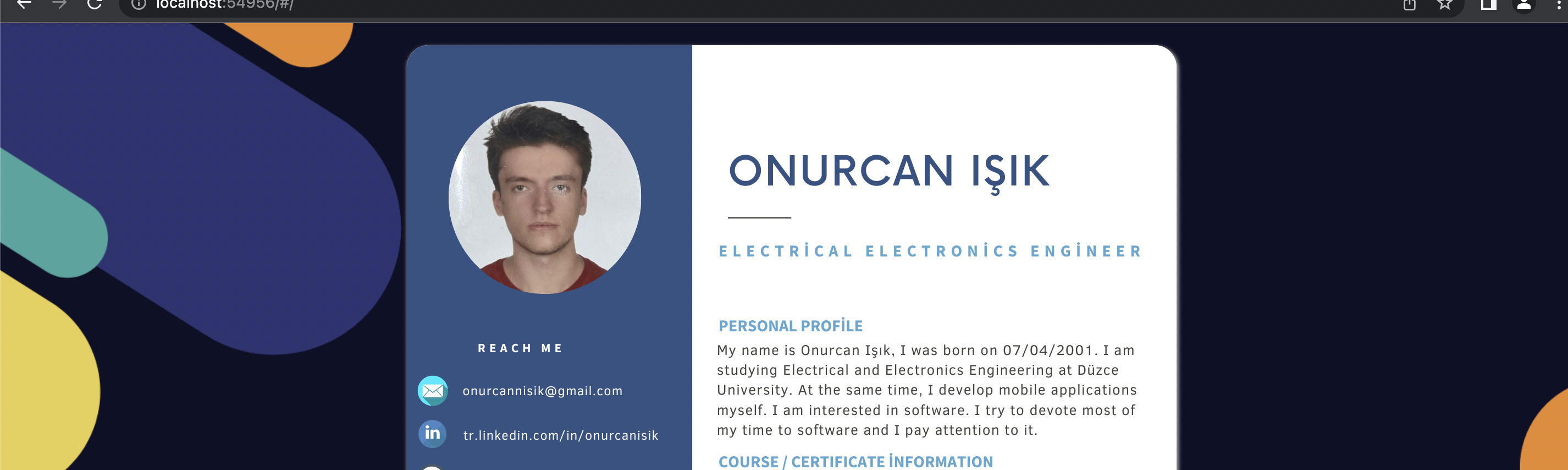 GitHub - onurcanIsik/Flutter-My-Website