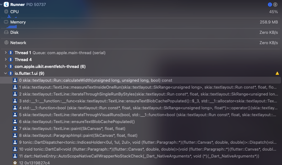 Flutter 3.0.5 severe crash in skia::textlayout::TextLine::buildTextBlob · Issue #109403 ...