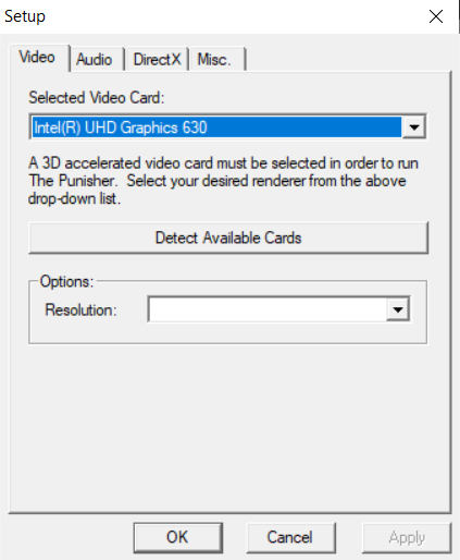 (the punisher) error with graphics card detection · Issue #968 · ThirteenAG/WidescreenFixesPack ...
