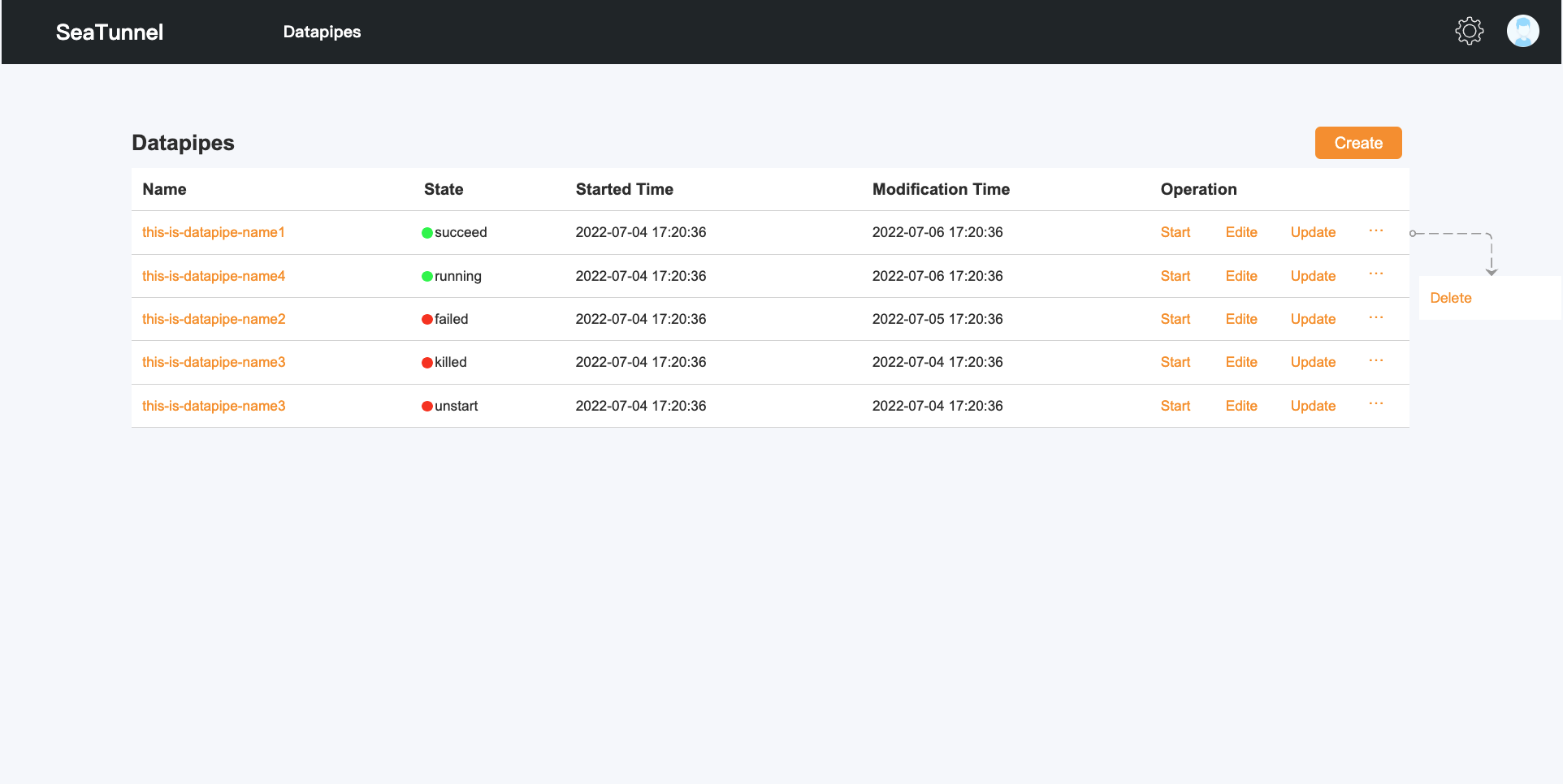 [Product][Product Function Design] Datapipes · Issue #2100 · apache/seatunnel · GitHub