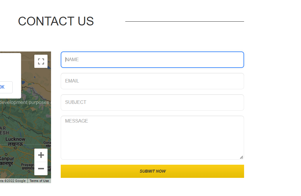 Improving the UI of the CONTACT US form · Issue #184 · Arun9739/Paryatana · GitHub