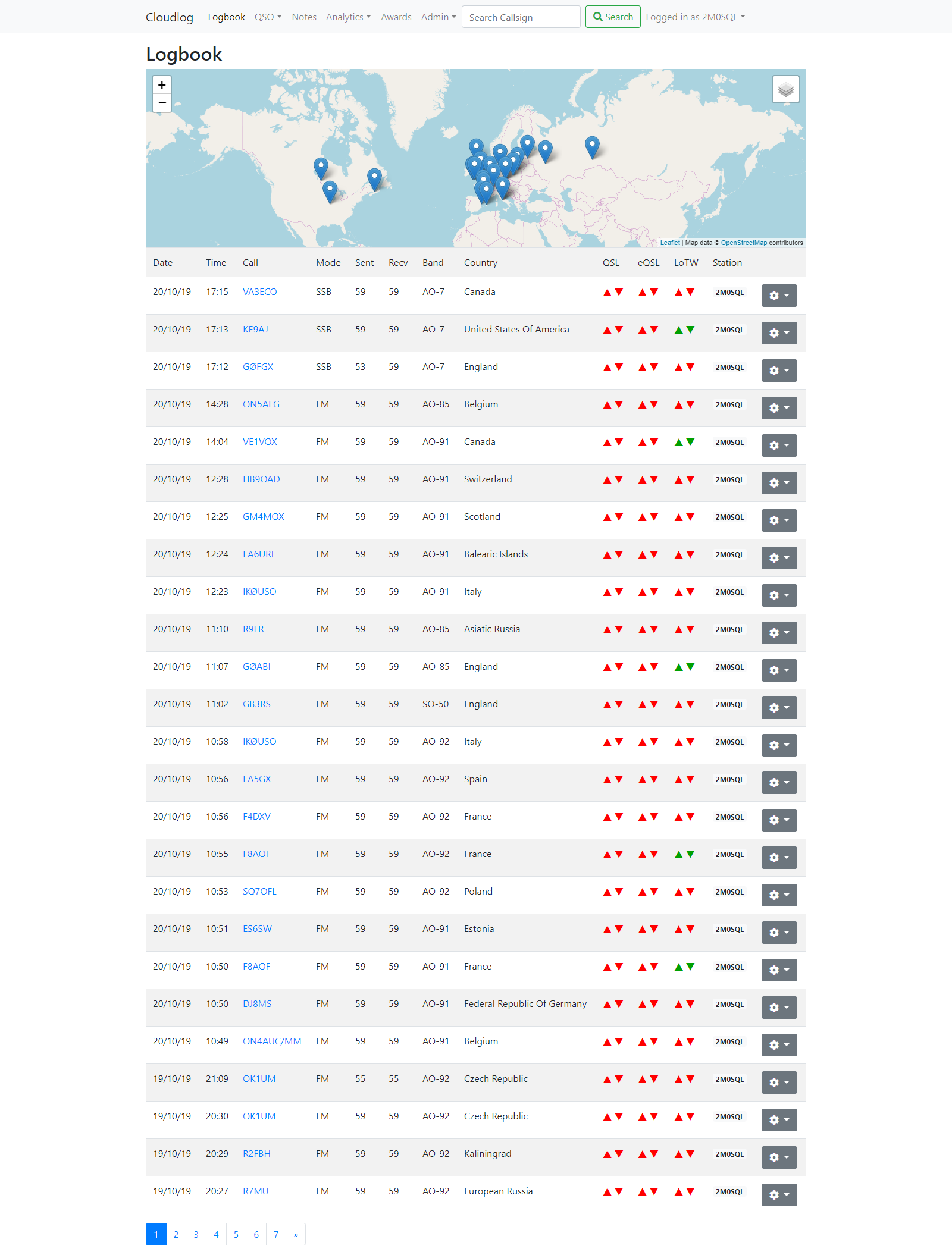 Change Country Names on Dashboard/Logbook Display to Flags · Issue #380 · magicbug/Cloudlog · GitHub