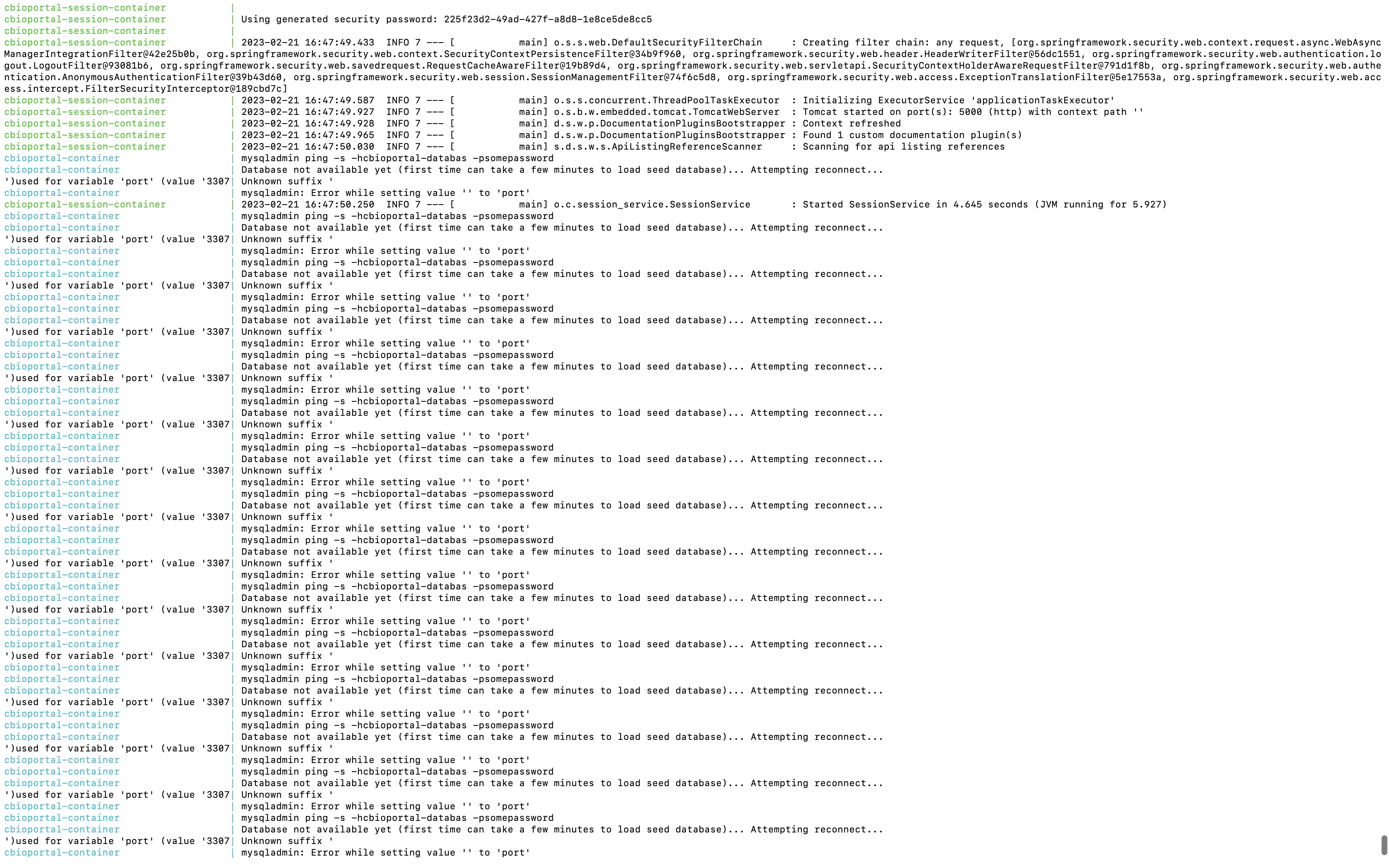 After changing portal.properties docker-compose not working · Issue #449 · cBioPortal/icebox ...