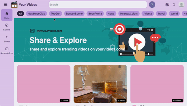 GitHub - SeleneCho/VideoSharingPlatform