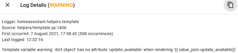 Template variable warning in logs for Home Assistant · Issue #8308 · Koenkk/zigbee2mqtt · GitHub
