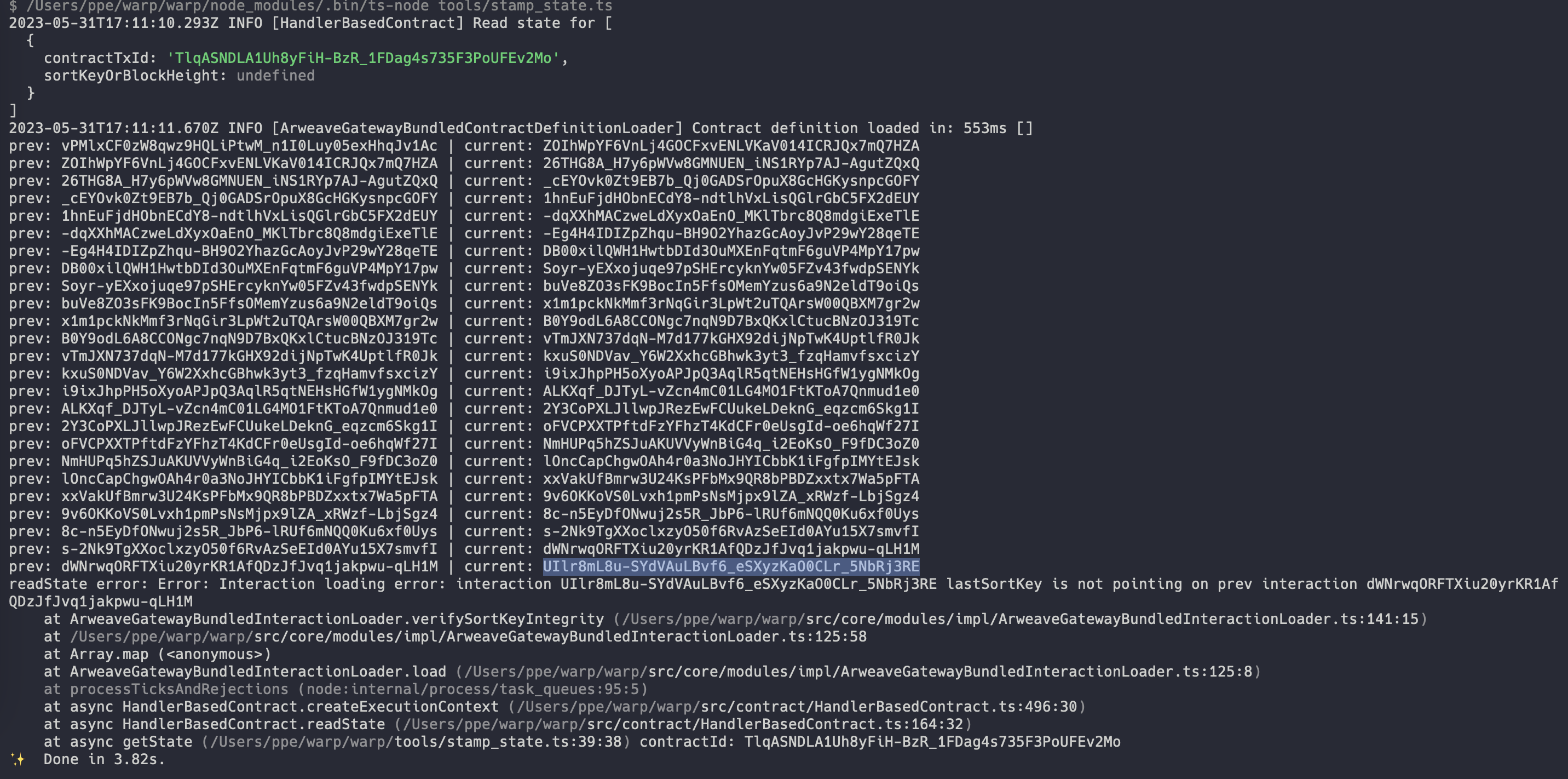[BUG] Failed to retrieve the stamp contract status from arweave.net. · Issue #419 · warp ...