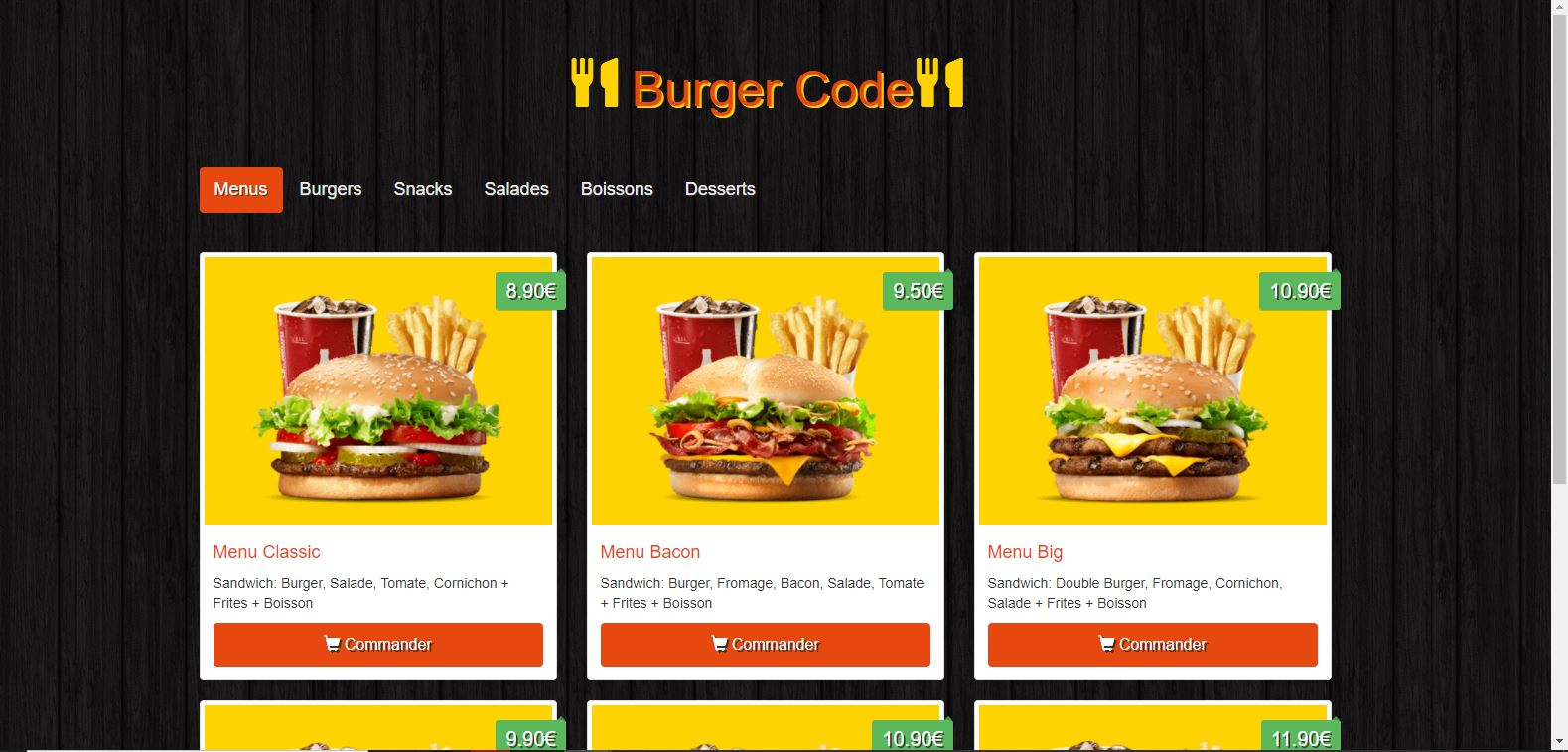 GitHub - Simeon-wansi/BurgeurCode: Dynamic website Management of ...