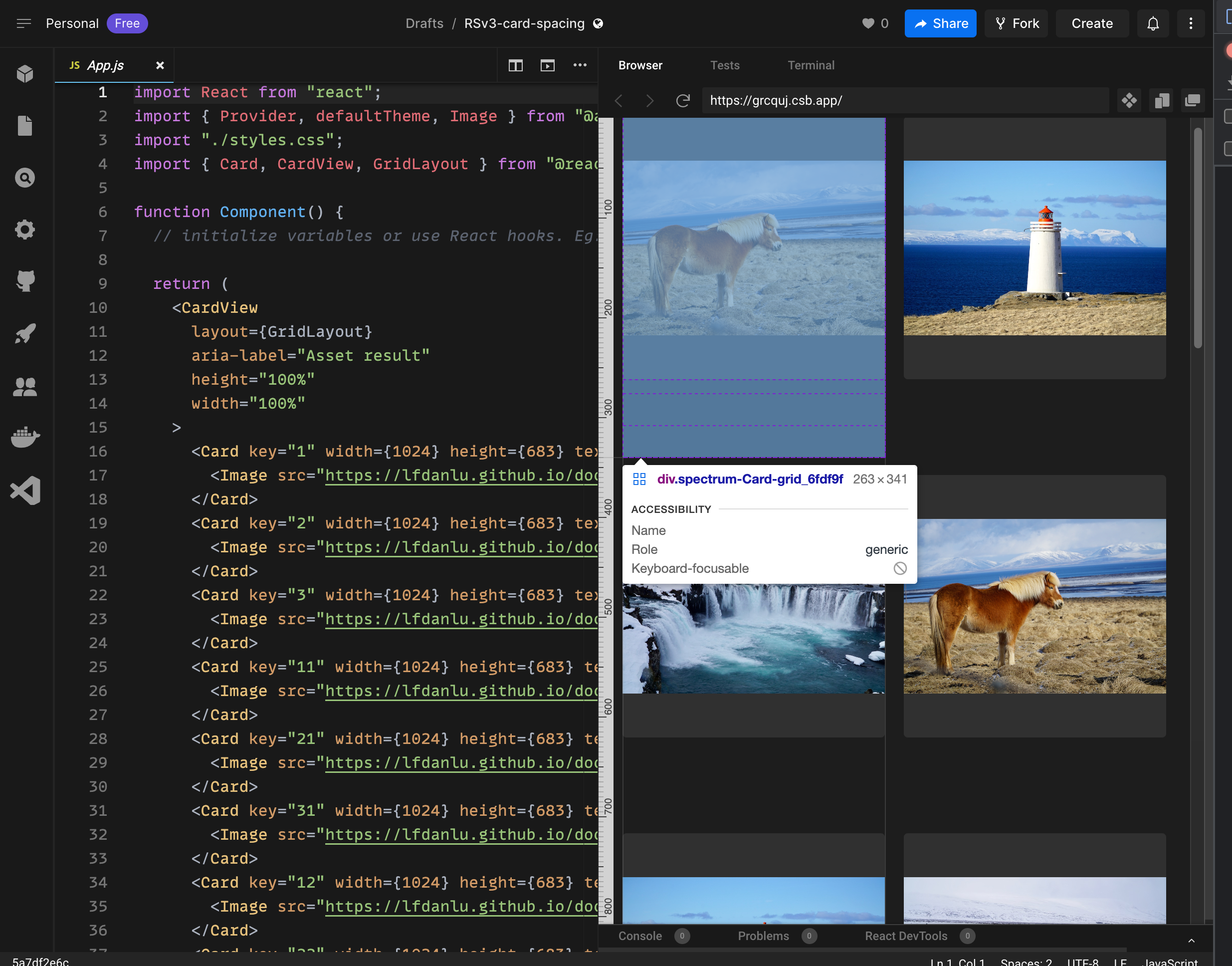 Cards without text are taller than expected · Issue #4187 · adobe/react-spectrum · GitHub