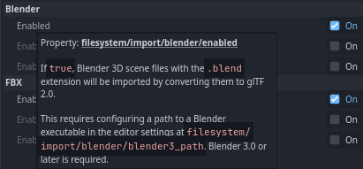Blend file import warning is printed for every new project. · Issue #79428 · godotengine/godot ...