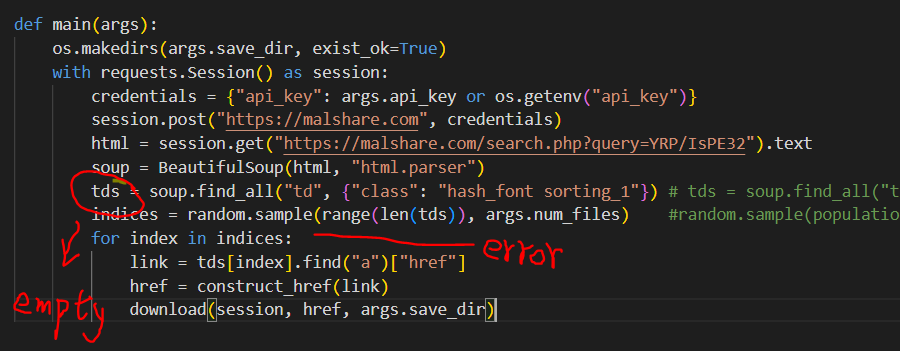 ValueError: Sample larger than population or is negative · Issue #9 ...
