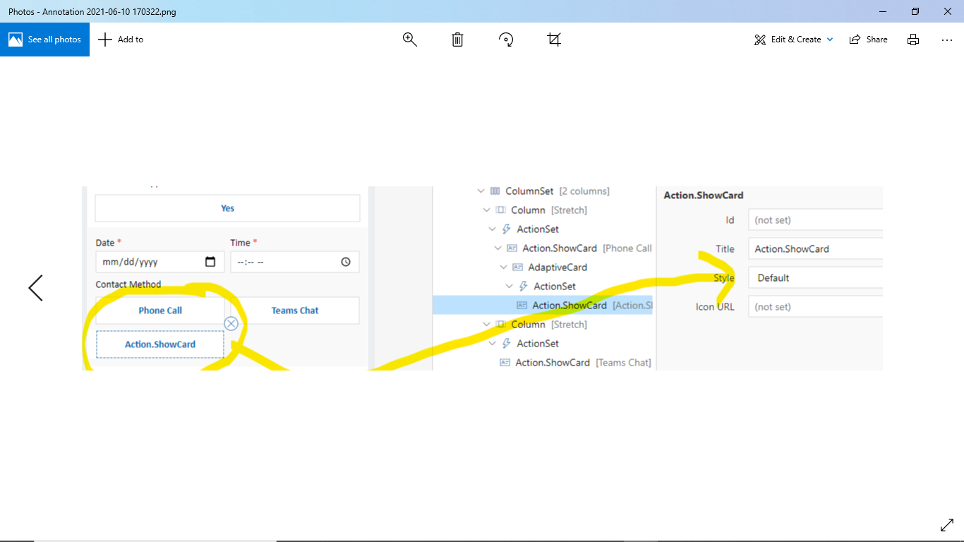Adaptive Card Action.ShowCard Button Focus Out Issue · Issue #5974 · microsoft/AdaptiveCards ...