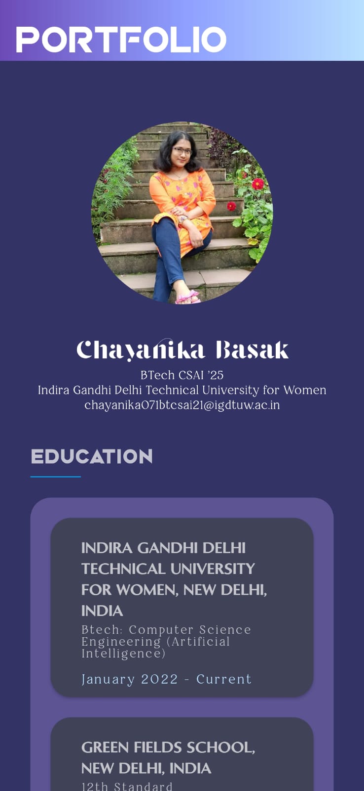 GitHub - Chayanika-Basak/Portfolio-App: My first kotlin project