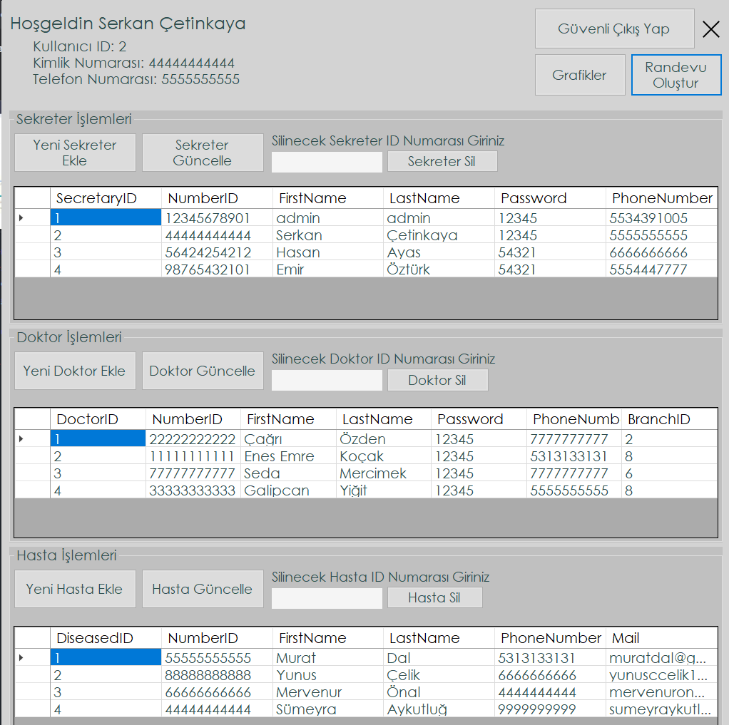 GitHub - serkancetinkaya/HospitalAppointmentSystem: Hospital Appointment System built using ...