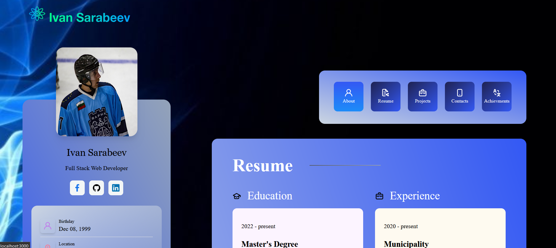 Github Ivansarabeev React Portfolio Within This Portfolio I M Showcasing My Recent Projects