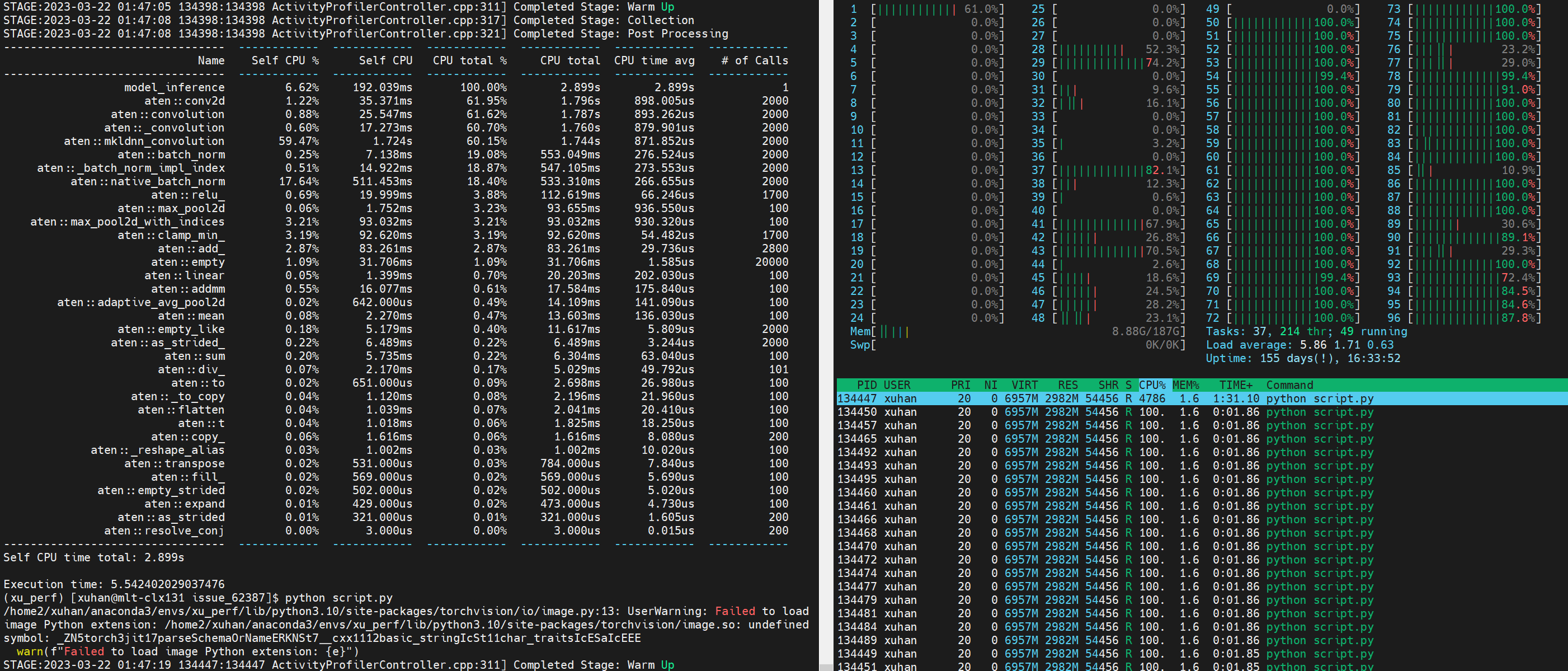Bad performance of stock model on Windows compared to Linux · Issue #62387 · pytorch/pytorch ...