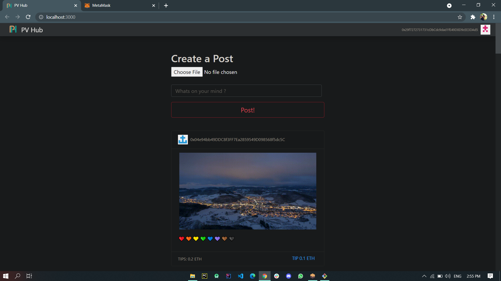 GitHub - SouvikChoudhury360/PV_Hub: A Blockchain based Social media platform. Truly Secure 🔒 ...