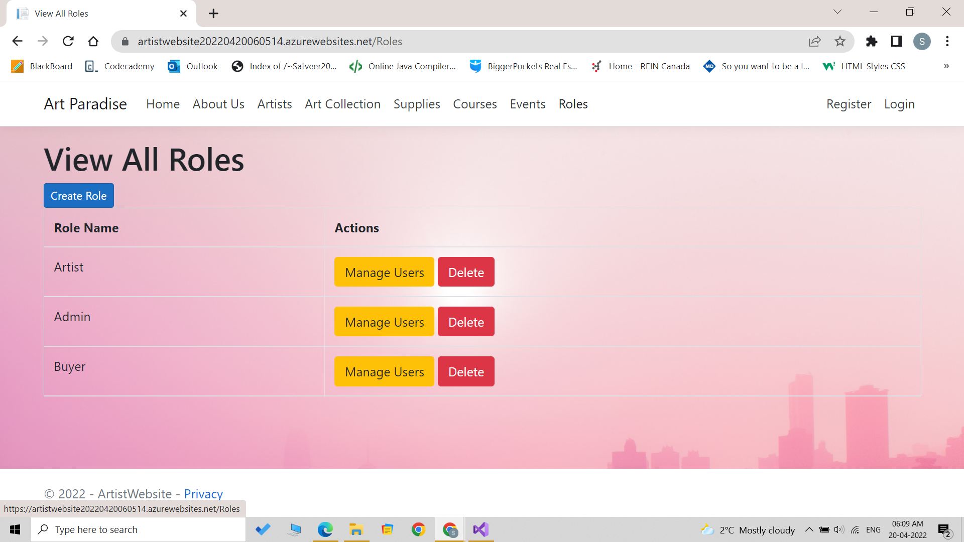 GitHub - satveerkaur/ArtistWebsite