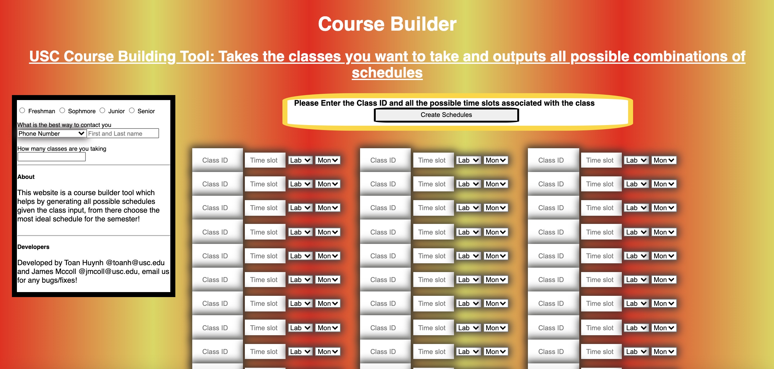 GitHub - jamesmccoll73/USC_Course_Builder: Web Application that builds ...