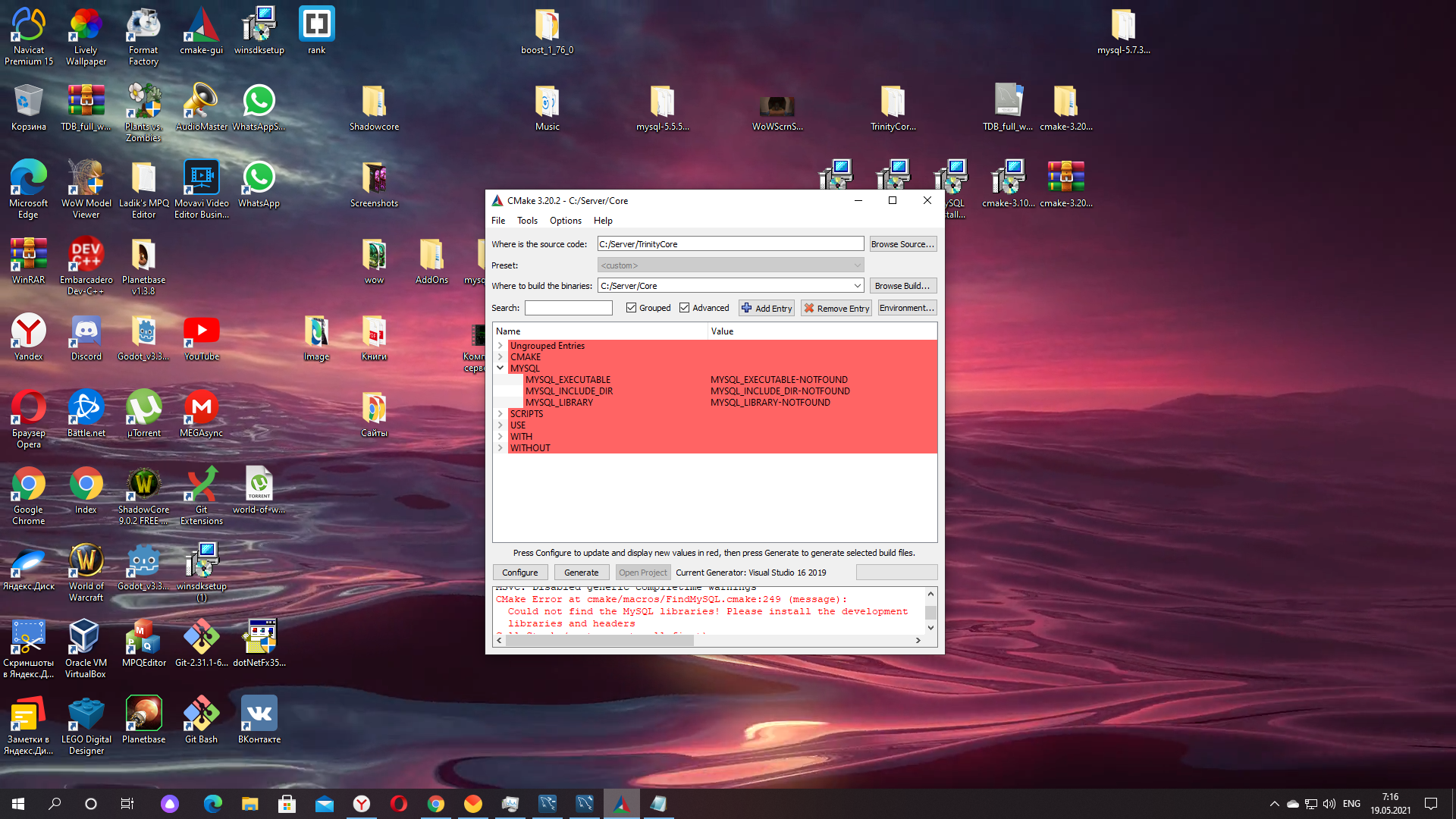 CMake and MariaDB · Issue #19493 · TrinityCore/TrinityCore · GitHub