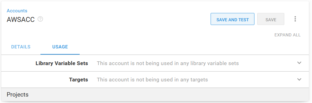 Usage not displayed for Accounts set to a variable in a variable set that is part of a release ...