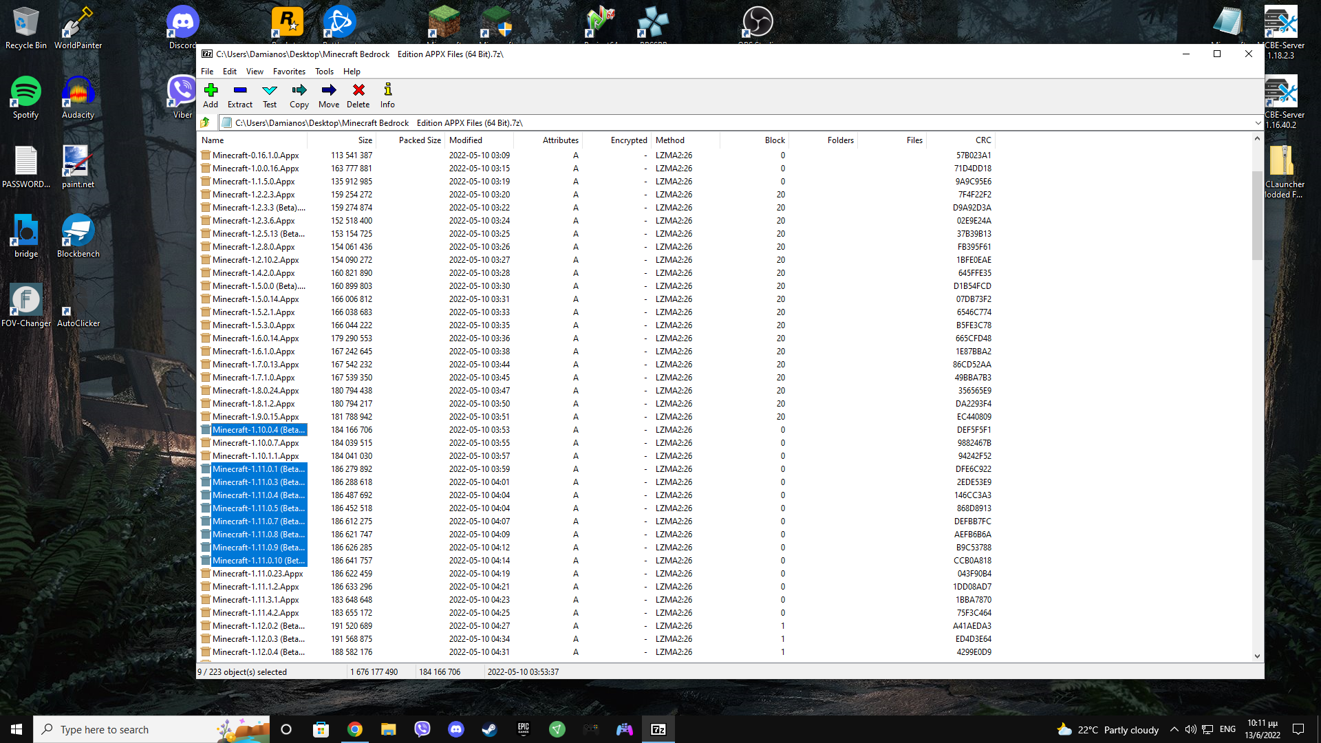 missing 9 versions for an archive anyone has them comment · Issue #205 · MCMrARM/mc-w10-version ...