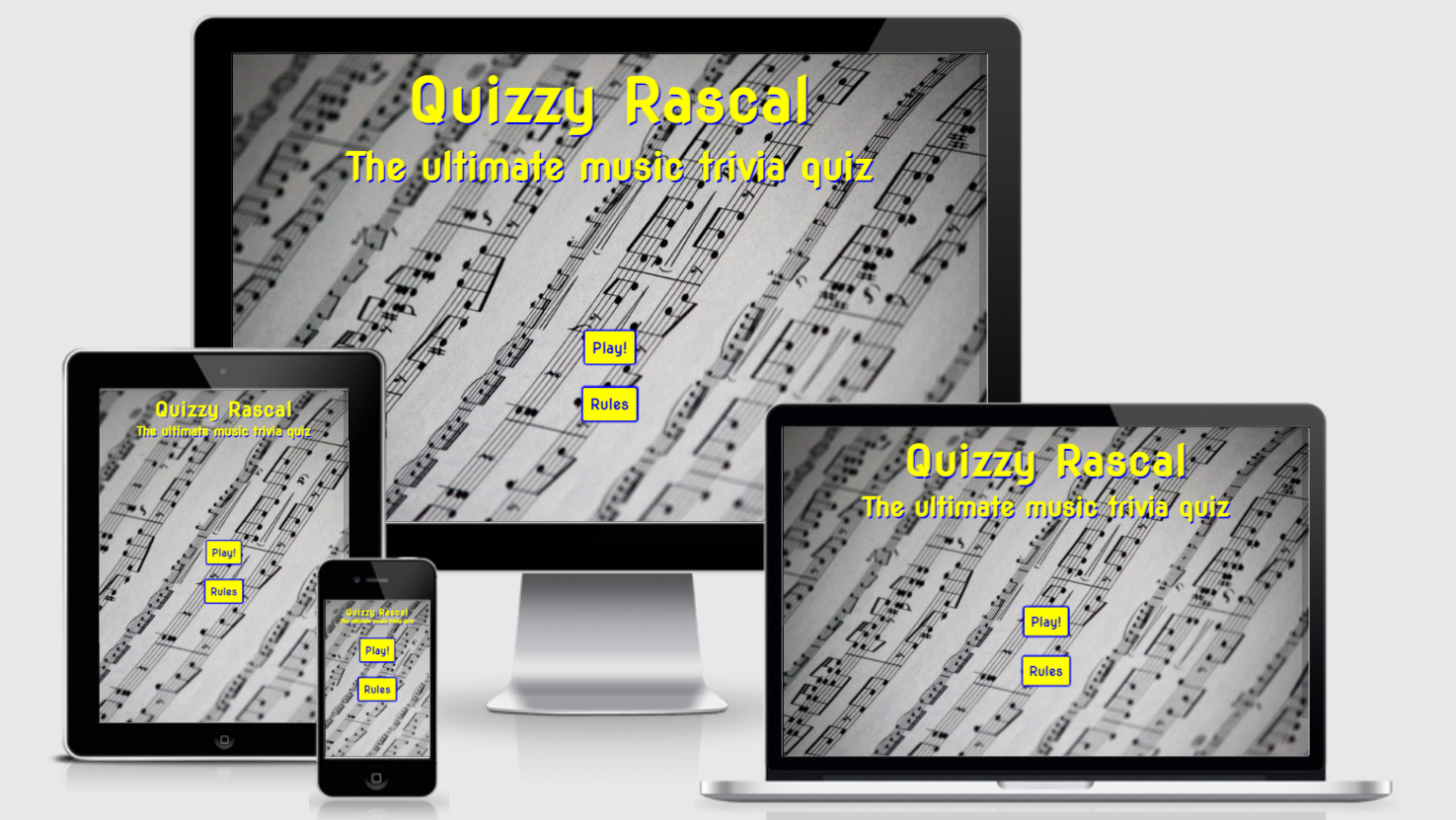 GitHub - EmmaLawlor/quizzy-rascal: Interactive music trivia quiz ...