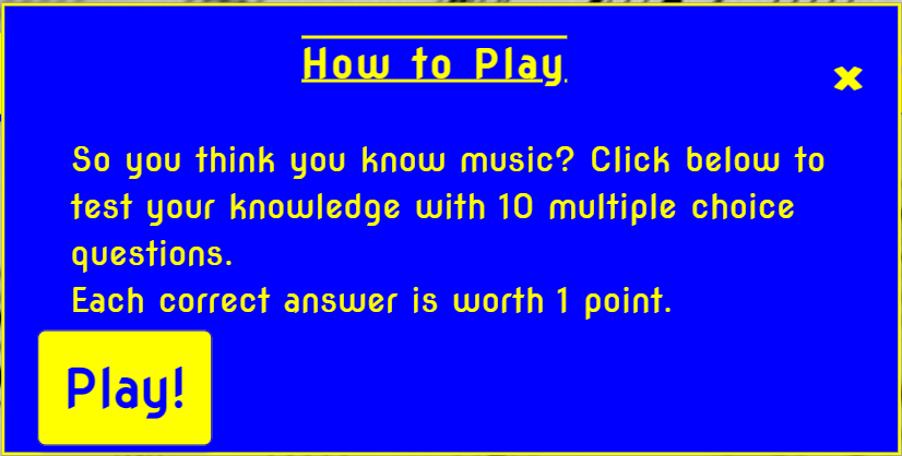 GitHub - EmmaLawlor/quizzy-rascal: Interactive music trivia quiz ...