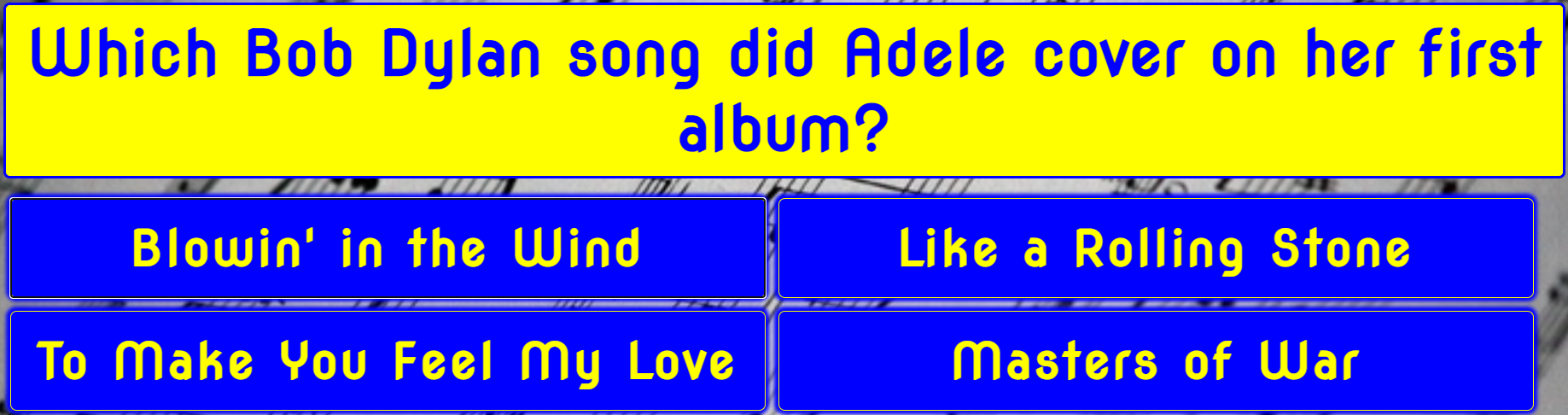 GitHub - EmmaLawlor/quizzy-rascal: Interactive music trivia quiz ...