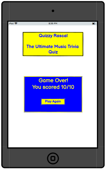 GitHub - EmmaLawlor/quizzy-rascal: Interactive music trivia quiz ...