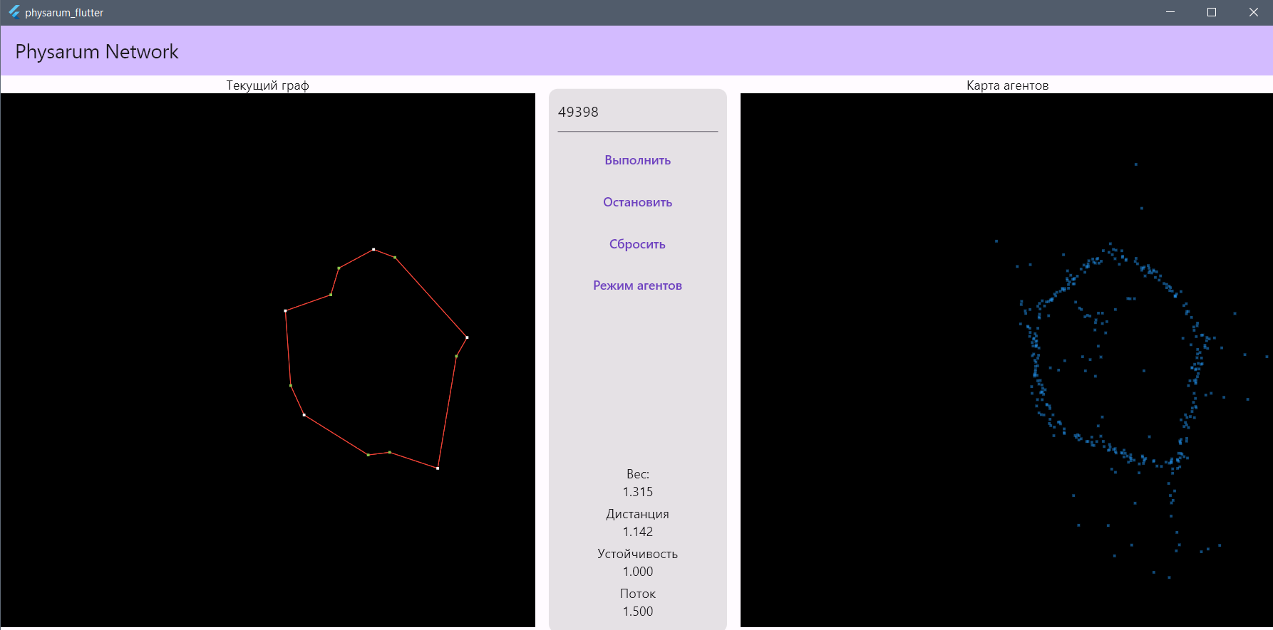 GitHub - iamgirya/Physarum-building-an-optimal-road-network: Приложение для построения ...