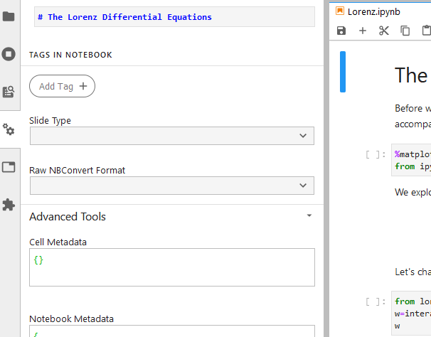 Cell tag widget is not in sync with metadata panel · Issue #9472 · jupyterlab/jupyterlab · GitHub