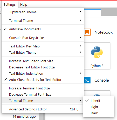 Terminal theme appears twice in menu · Issue #6280 · jupyterlab/jupyterlab · GitHub