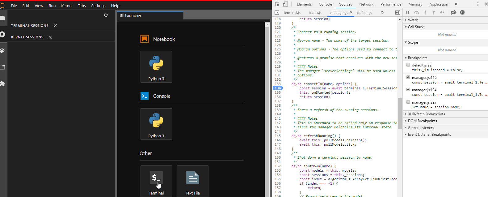 Terminal session duplication when open from running tab · Issue #6362 ...
