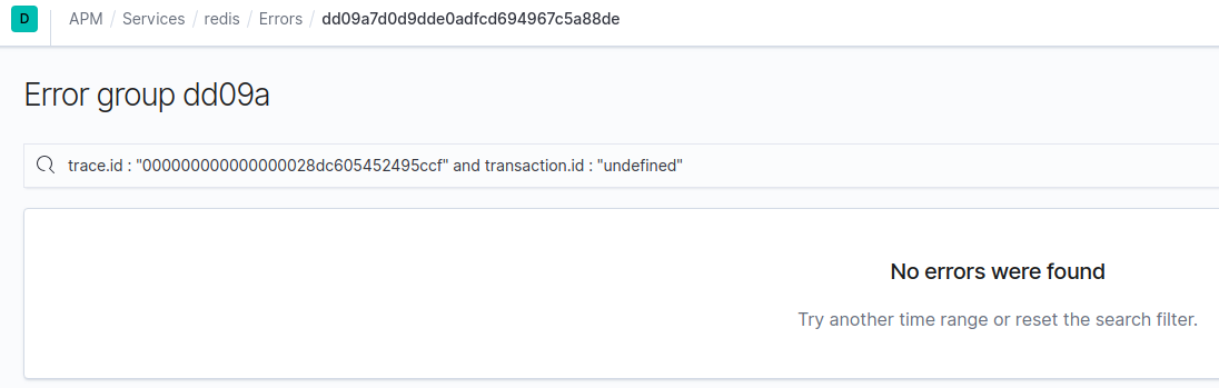 [APM] Cannot click through to details of an error on the waterfall page if the error is missing ...