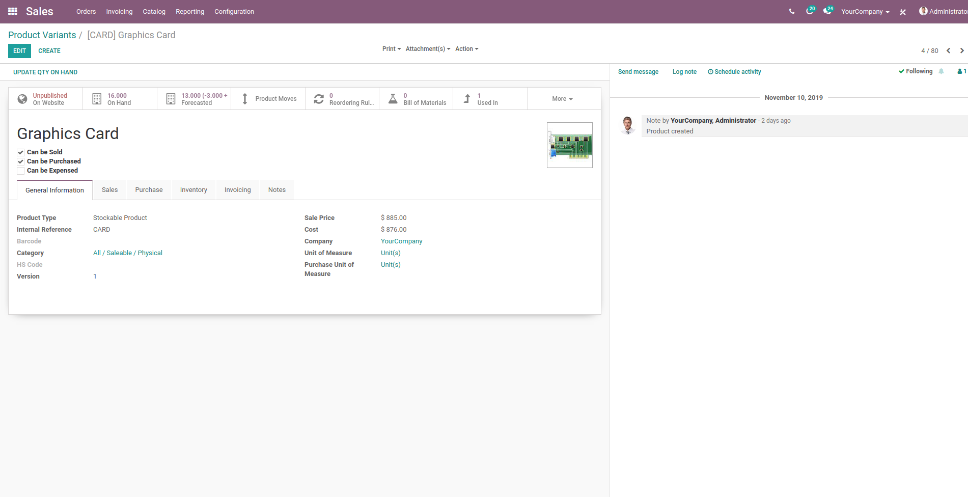 Variant Cost is impossible · Issue #21572 · odoo/odoo · GitHub