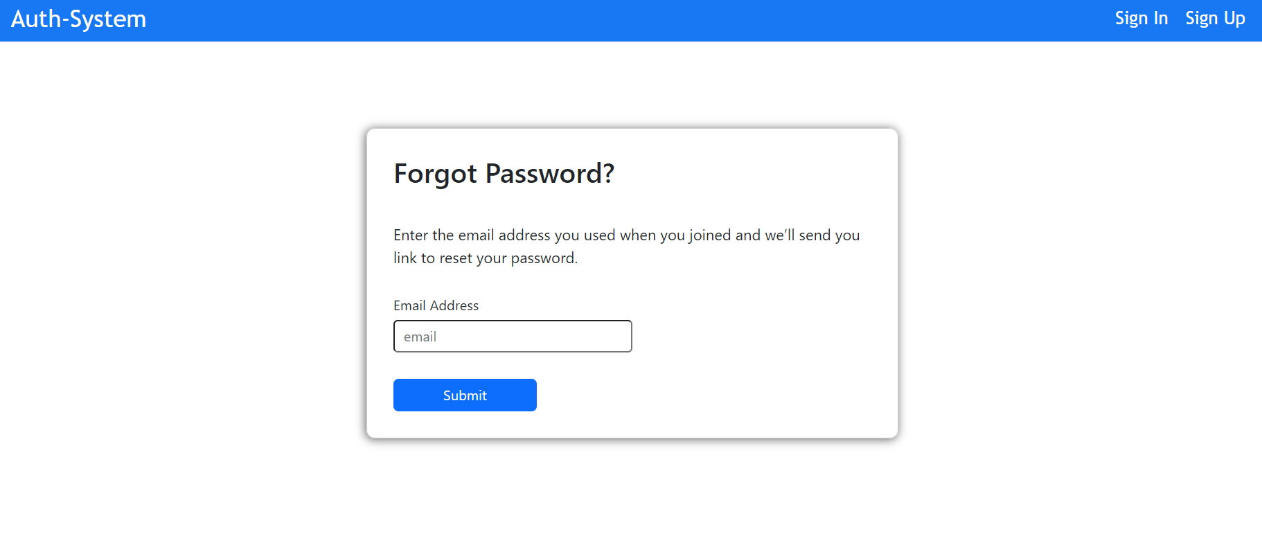 GitHub - suyash-mankar/authentication-system