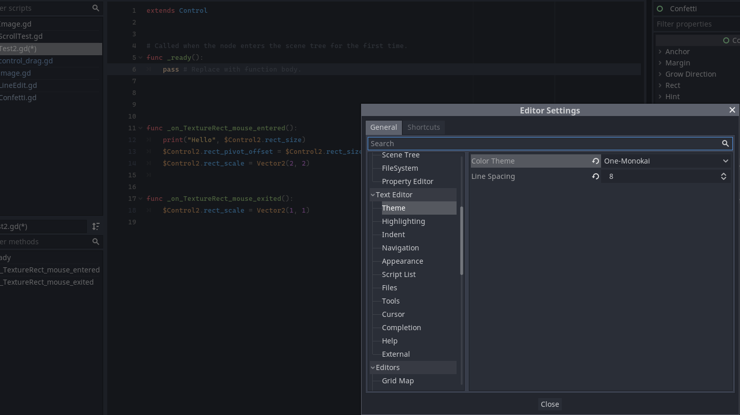 Most code editor themes in Godot 4+ make the text unreadable · Issue #78724 · godotengine/godot ...