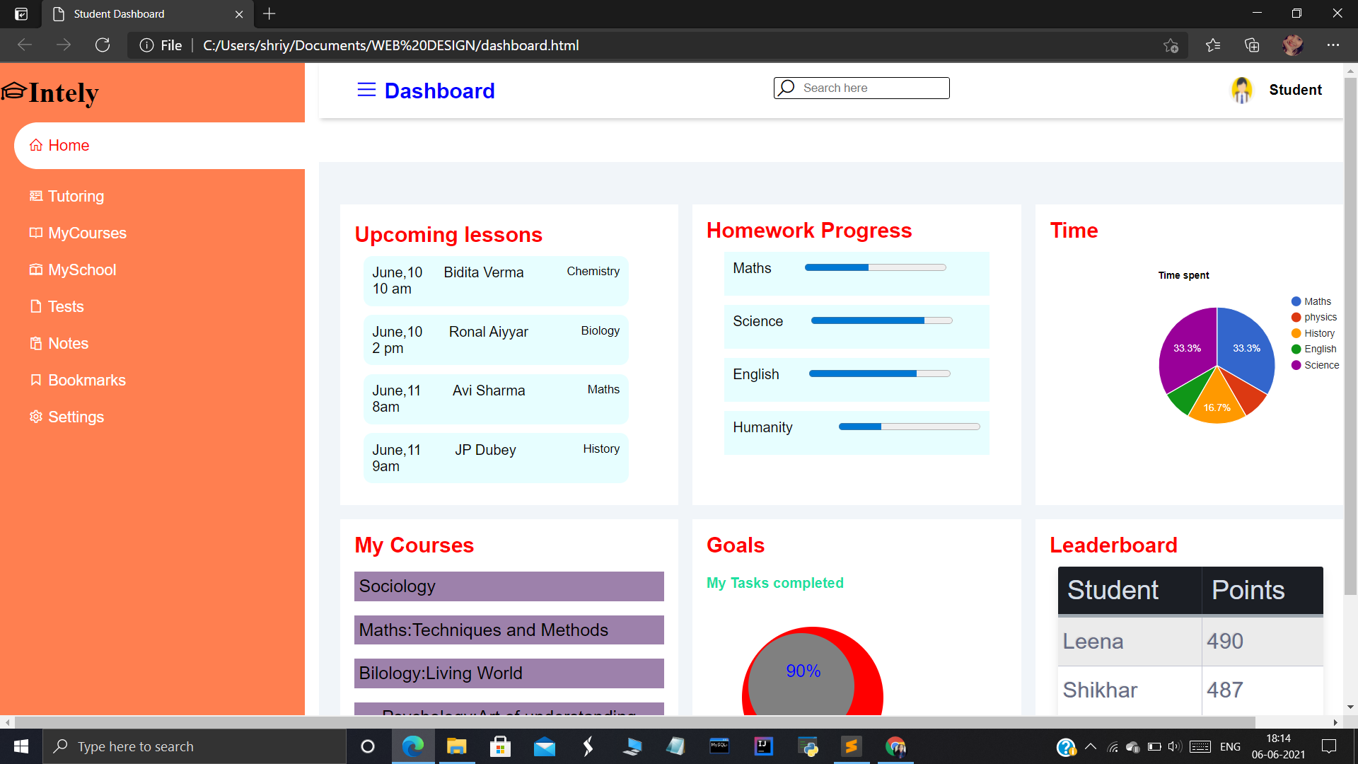 GitHub - Shriya197/Student-Dashboard