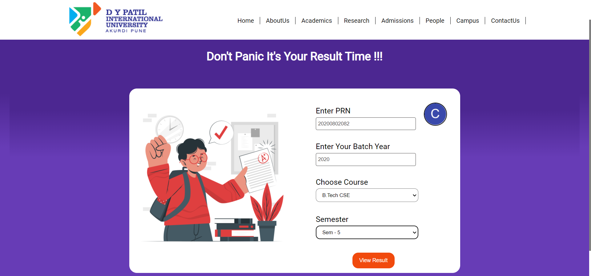 GitHub - Chinmay0770/University-Result-Portal