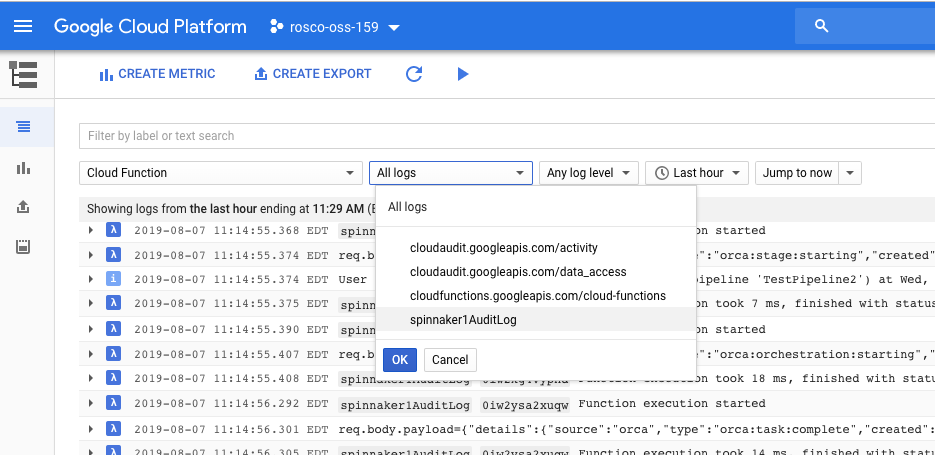 Documentation on audit log cloud function · Issue #93 · GoogleCloudPlatform/spinnaker-for-gcp ...