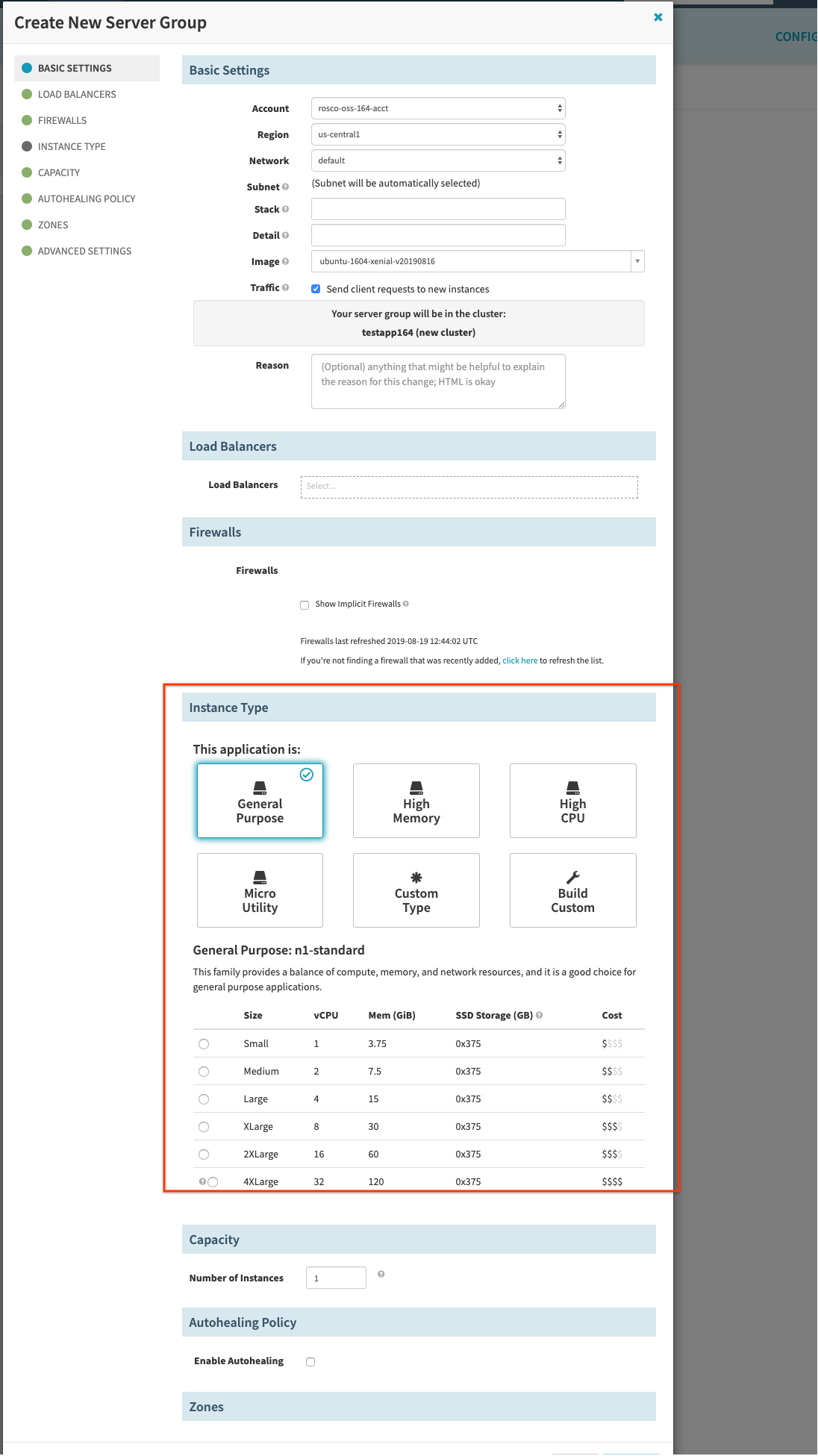 GCE: n2, c2 instance types aren't listed · Issue #4759 · spinnaker/spinnaker · GitHub
