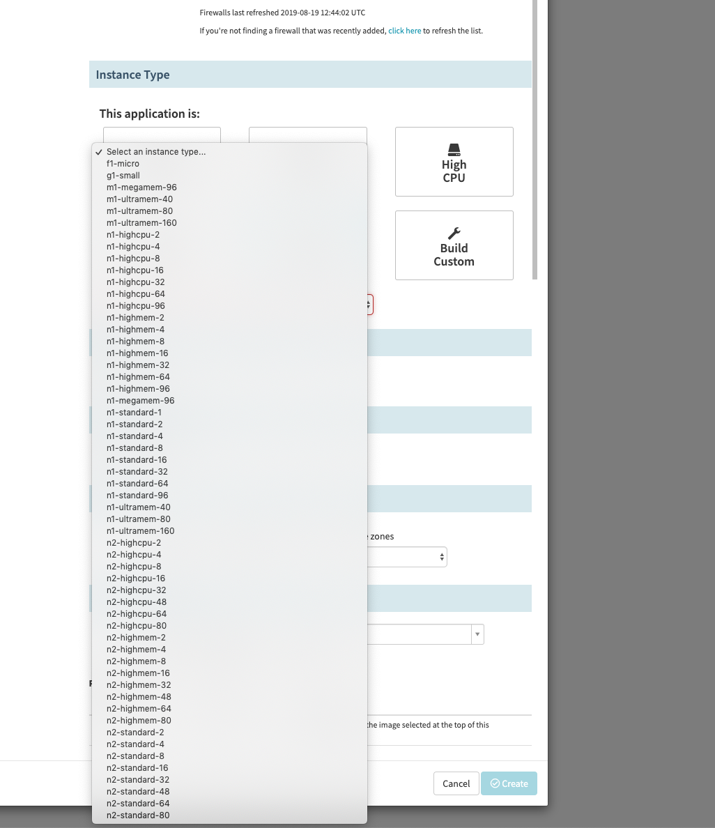 GCE: n2, c2 instance types aren't listed · Issue #4759 · spinnaker/spinnaker · GitHub