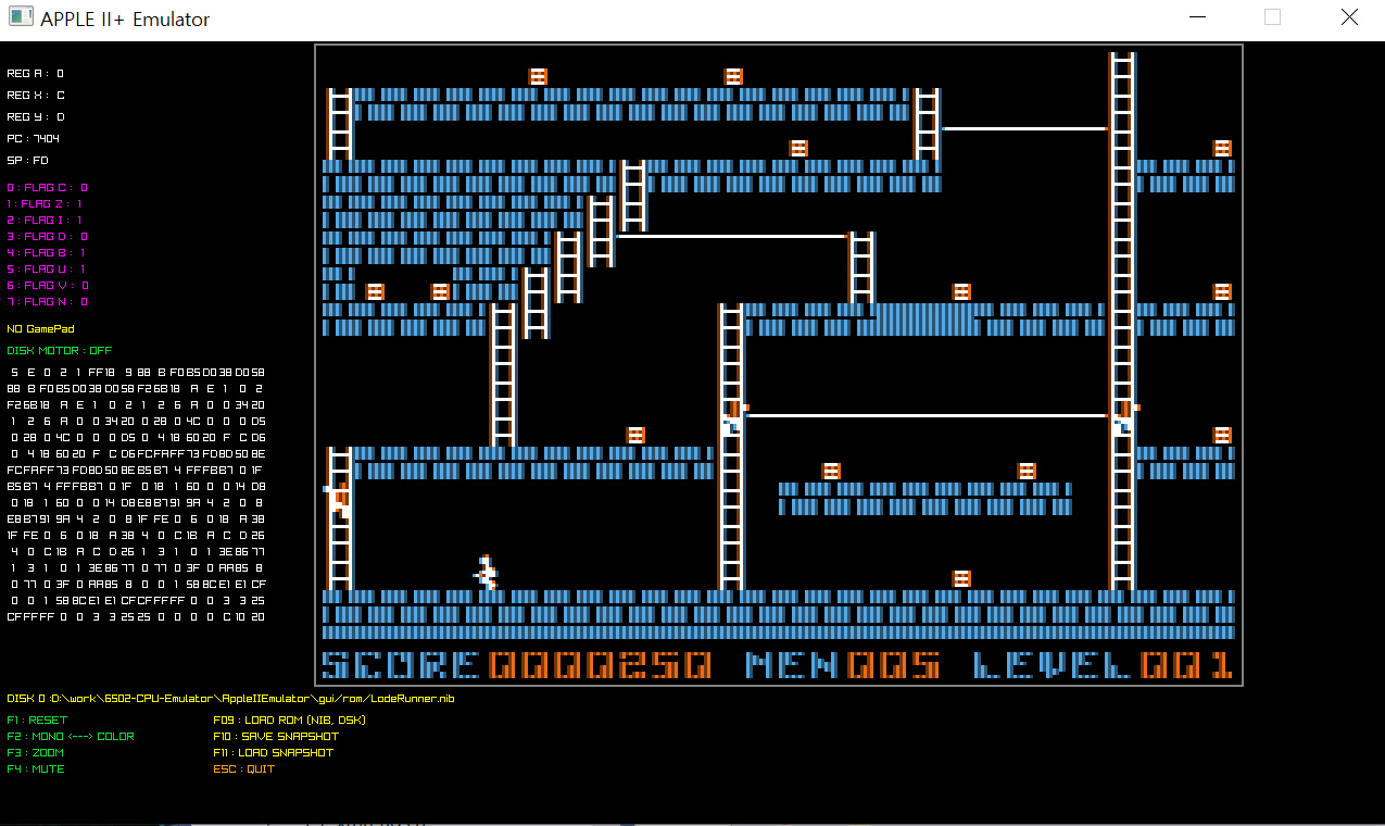 GitHub - codesafe/Apple-II-Emulator: Apple II+ Emulator
