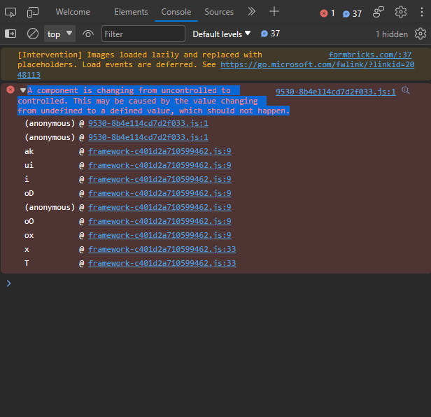 [BUG][FormTribe 🔥][50 Points] Console Error · Issue #1167 · formbricks/formbricks · GitHub