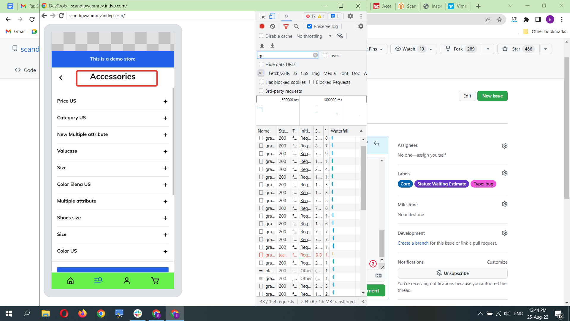 Issues In Switching Pages On Mobile · Issue 5173 · Scandipwascandipwa · Github