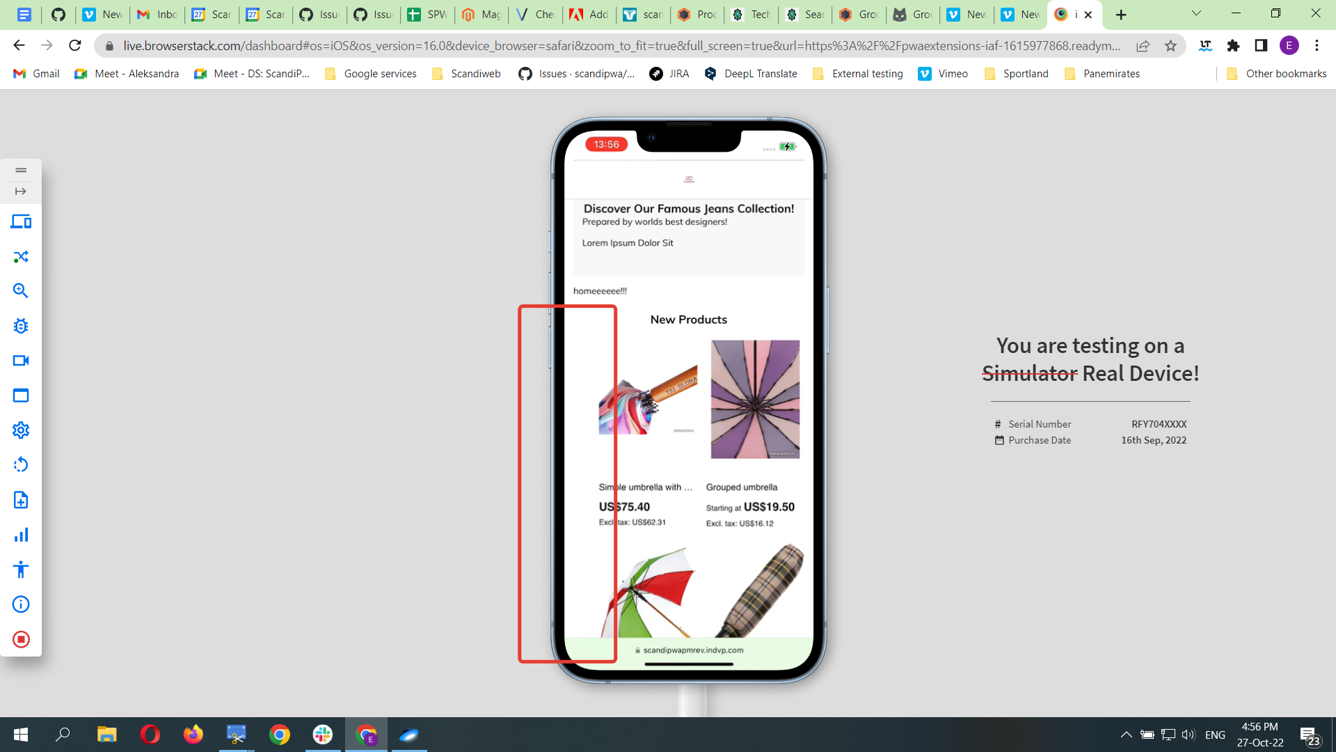 Mobile: Extra space present from the left side from products in widgets ...